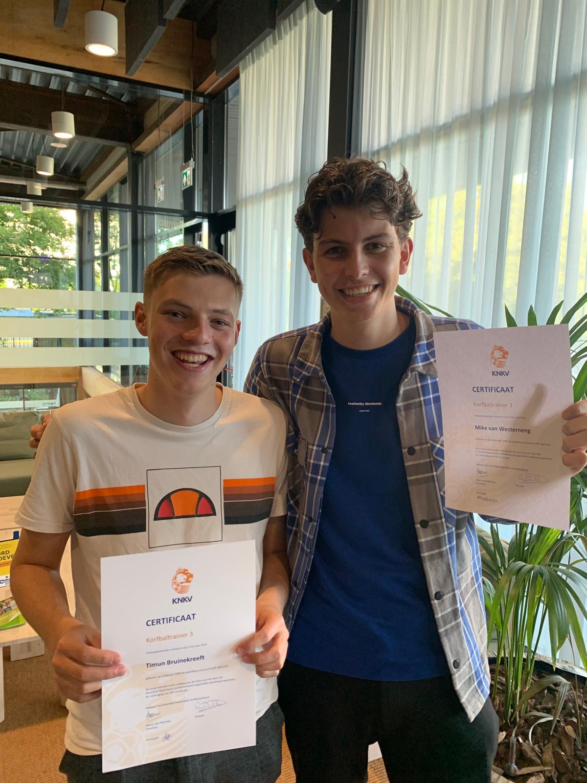 KT3 diploma’s behaald! | CKV Spirit Voorthuizen